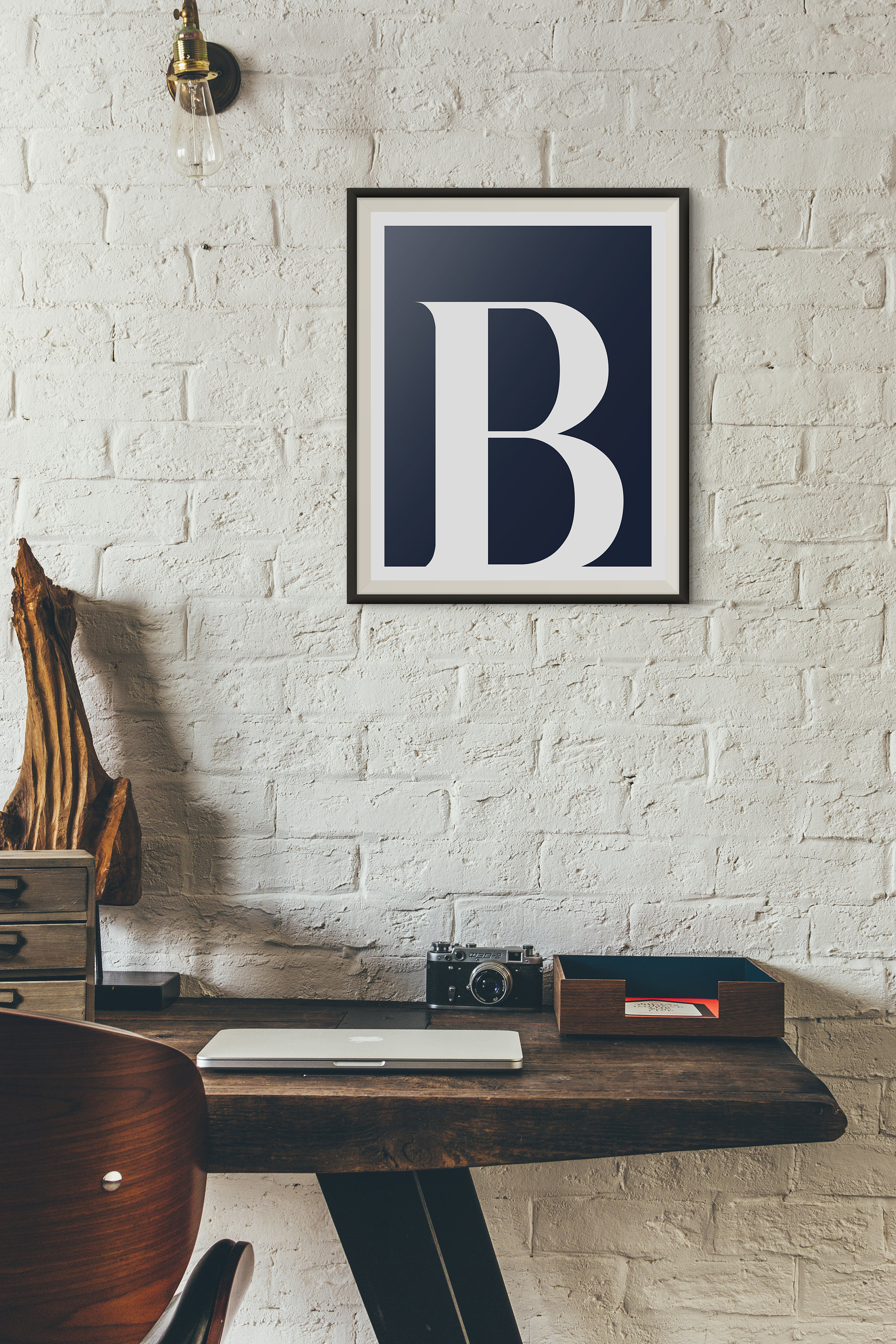Letter "b", Printable Initial, Art Poster, Typography Poster, Wall Art ...