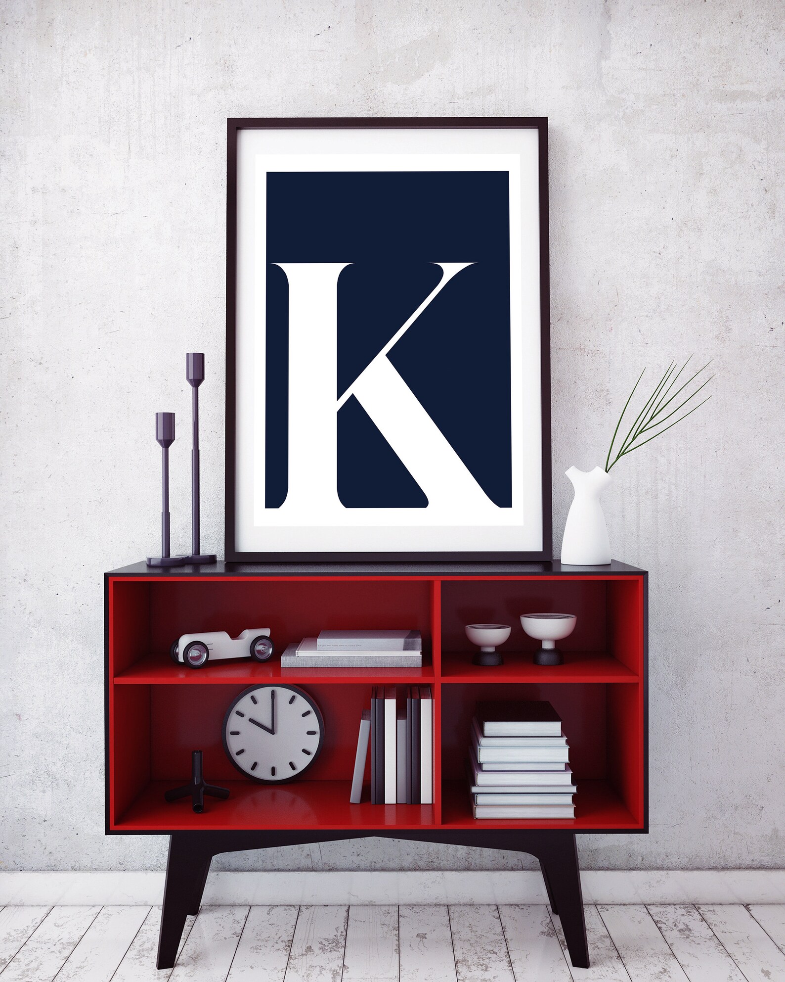 Letter "k", Printable Initial, Art Poster, Typography Poster, Wall Art ...