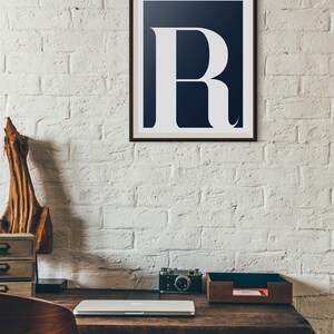 Letter r, Printable Initial, Art Poster, Typography Poster, Wall Art ...