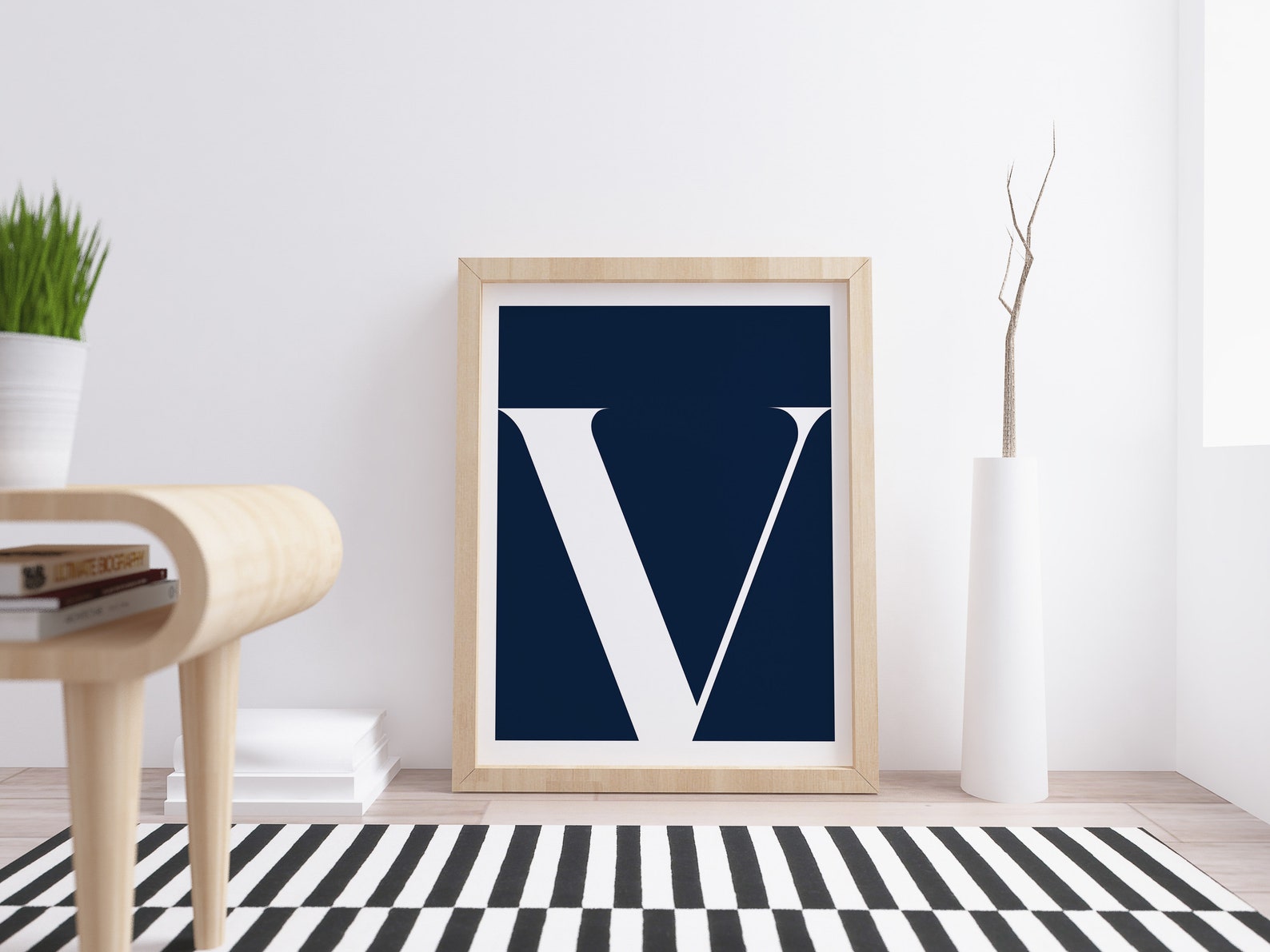 Letter "v", Printable Initial, Art Poster, Typography Poster, Wall Art ...