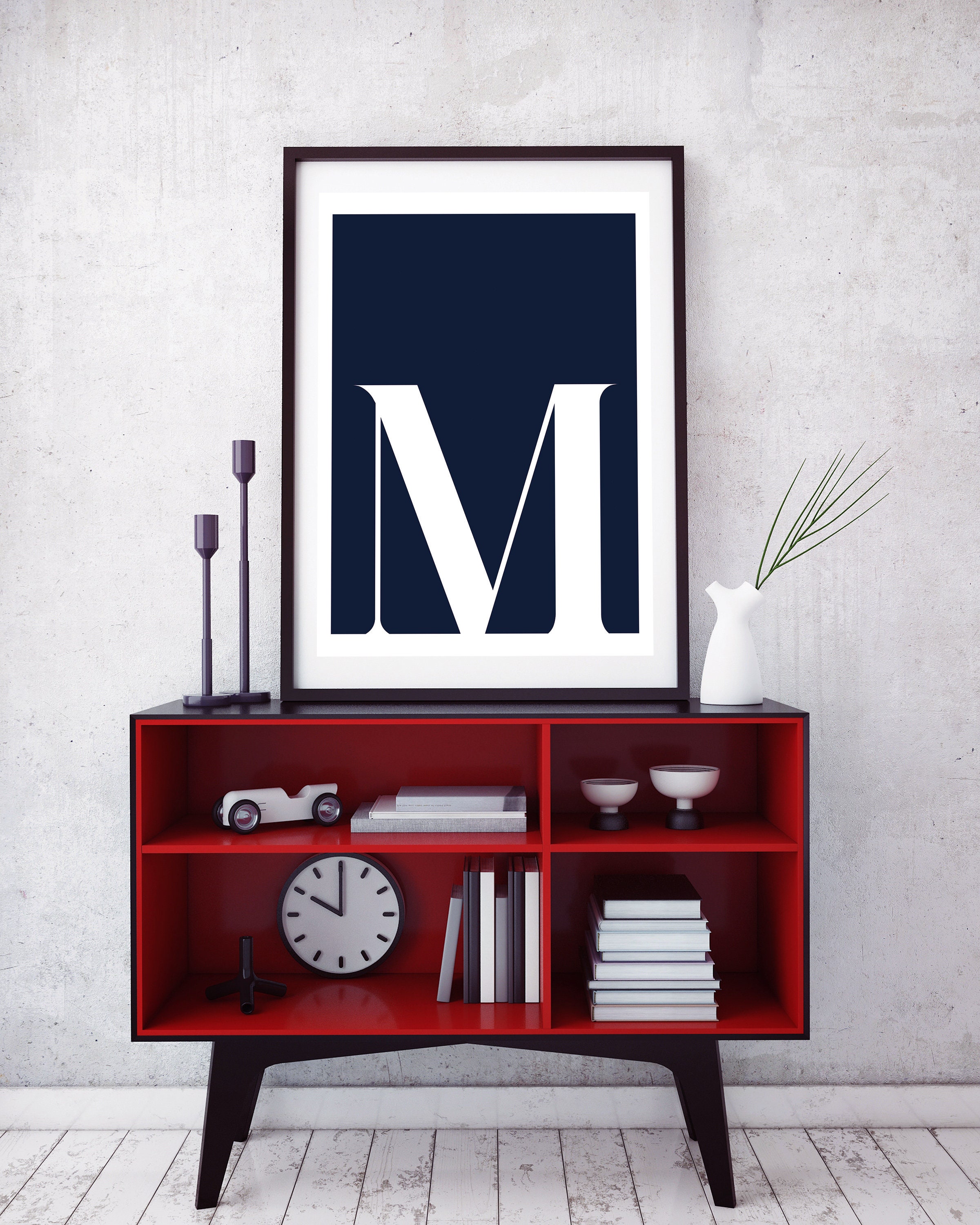 Letter "m", Printable Initial, Art Poster, Typography Poster, Wall Art ...