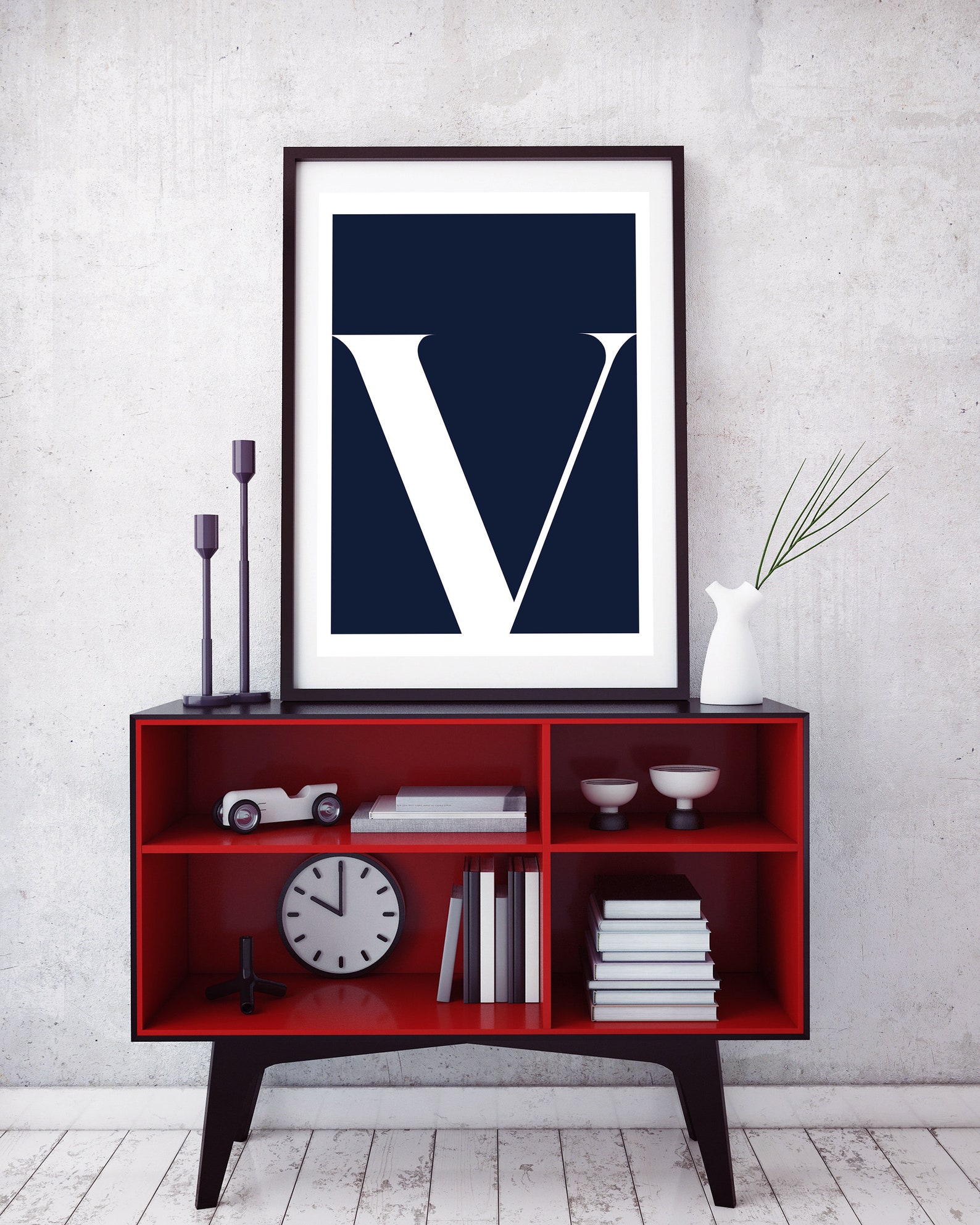 Letter "v", Printable Initial, Art Poster, Typography Poster, Wall Art ...