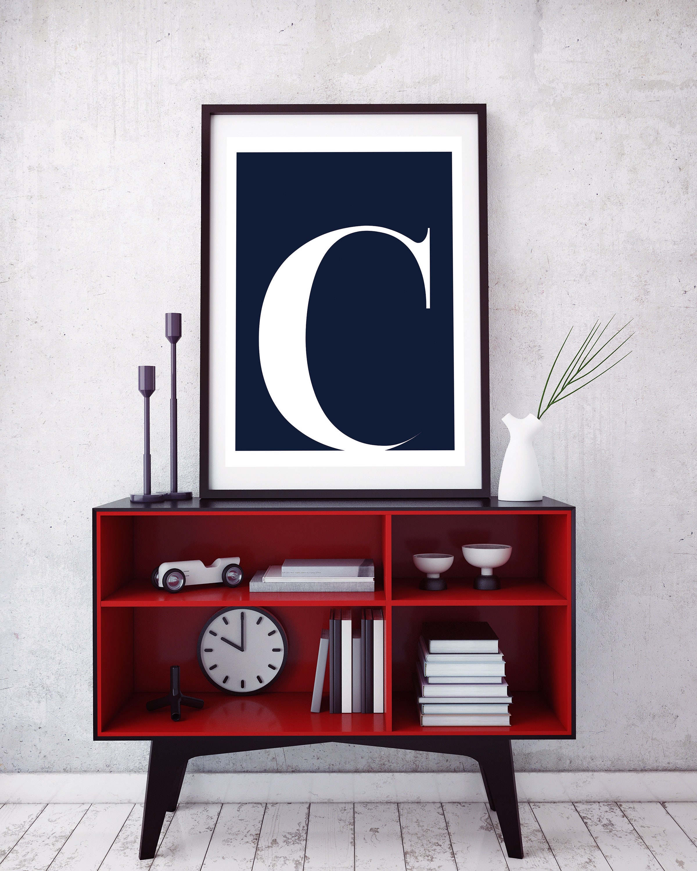 Letter "c", Printable Initial, Art Poster, Typography Poster, Wall Art ...