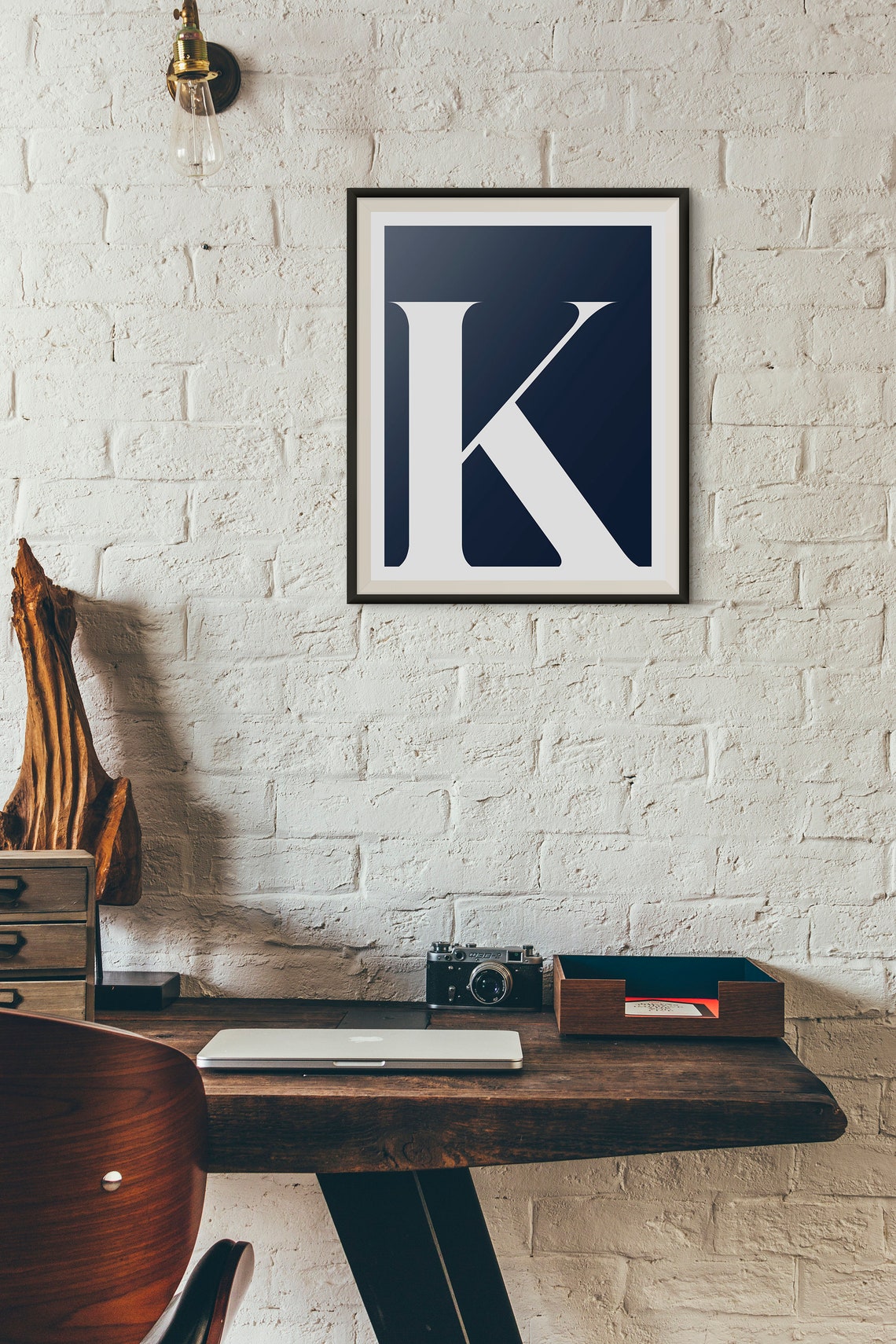 Letter "k", Printable Initial, Art Poster, Typography Poster, Wall Art ...