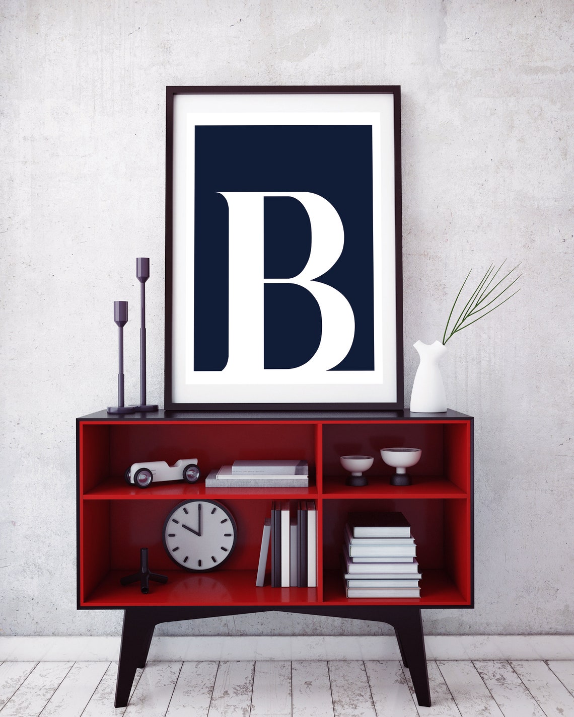 Letter "b", Printable Initial, Art Poster, Typography Poster, Wall Art ...