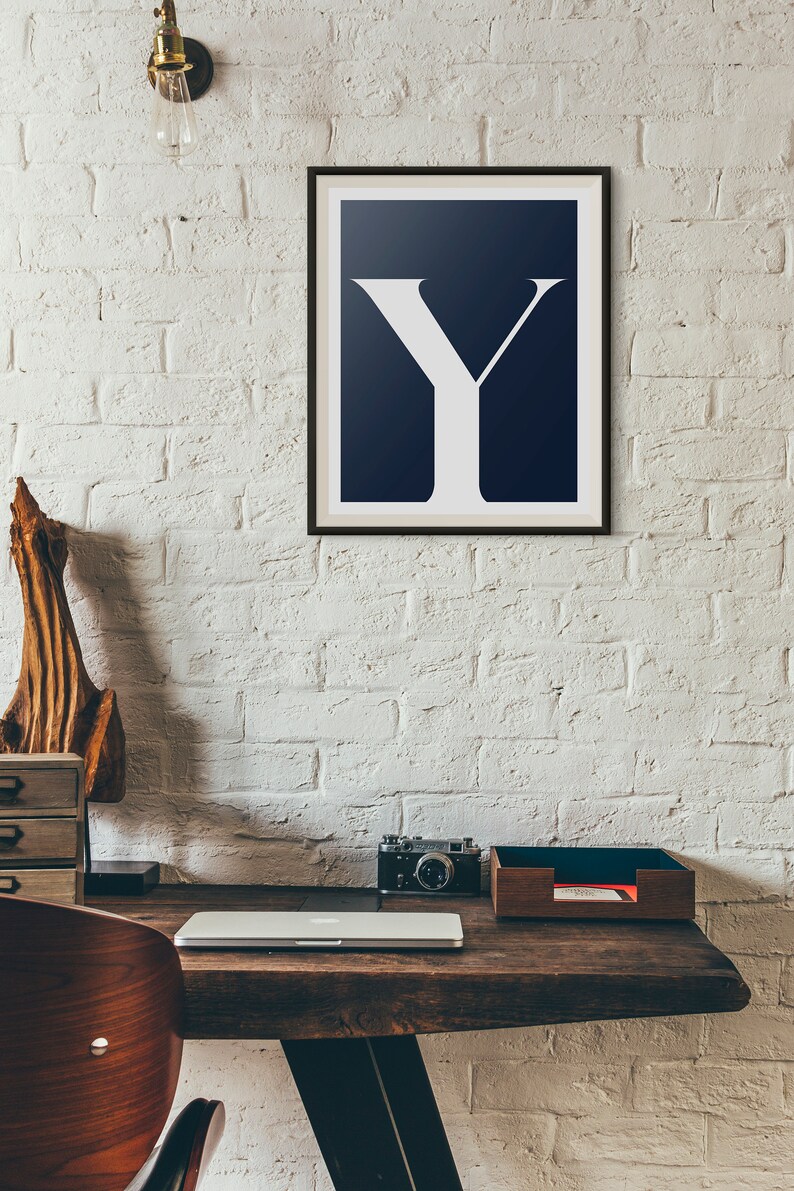 Letter "y", Printable Initial, Art Poster, Typography Poster, Wall Art ...