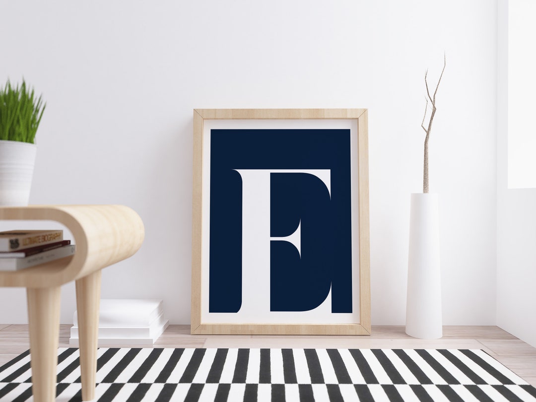 Letter "e", Printable Initial, Art Poster, Typography Poster, Wall Art ...
