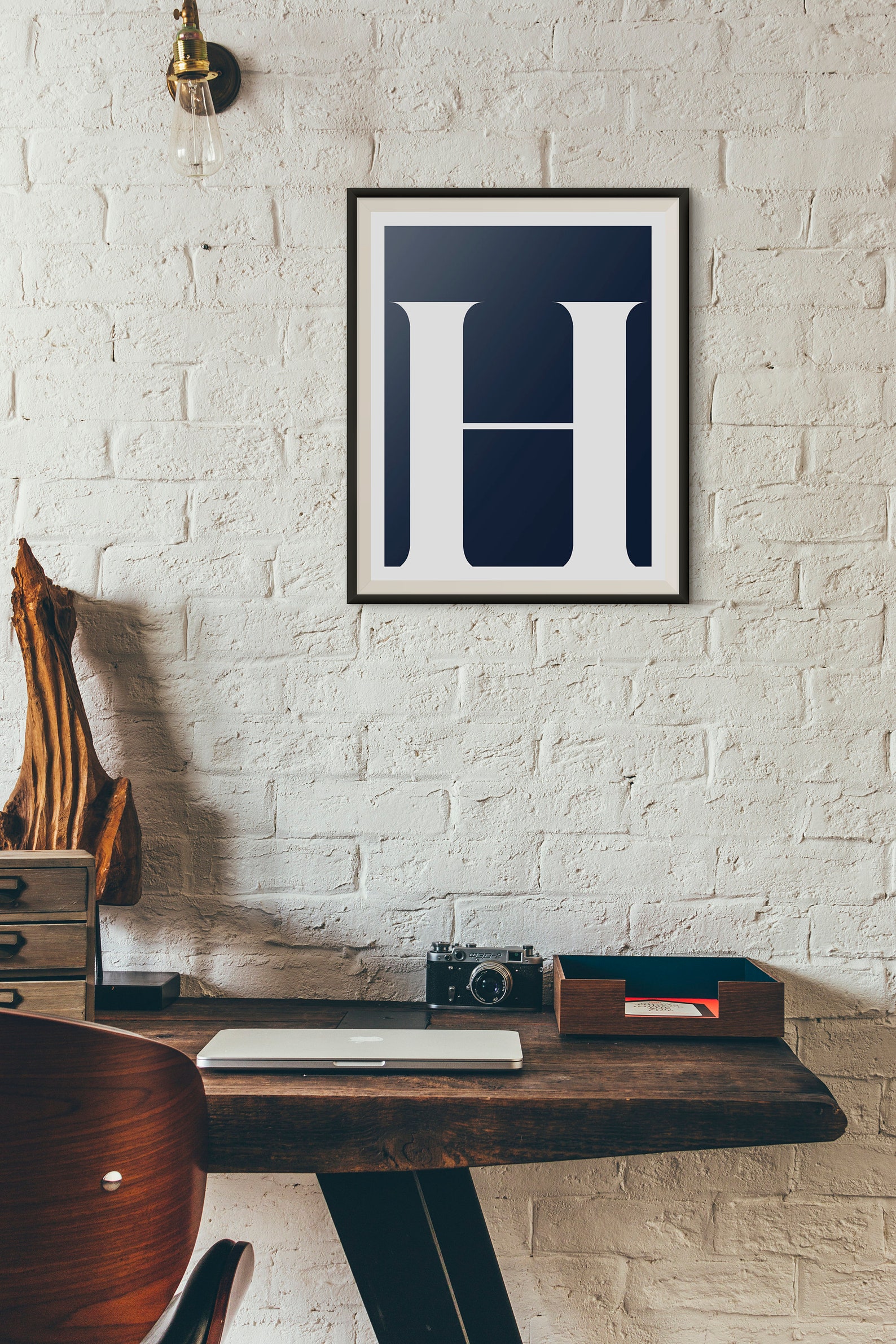 Letter "h", Printable Initial, Art Poster, Typography Poster, Wall Art ...