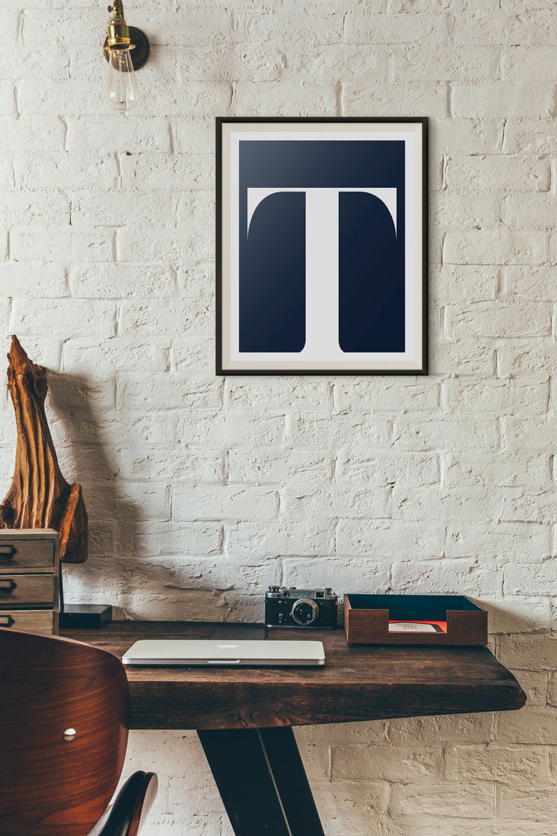 Letter "t", Printable Initial, Art Poster, Typography Poster, Wall Art ...