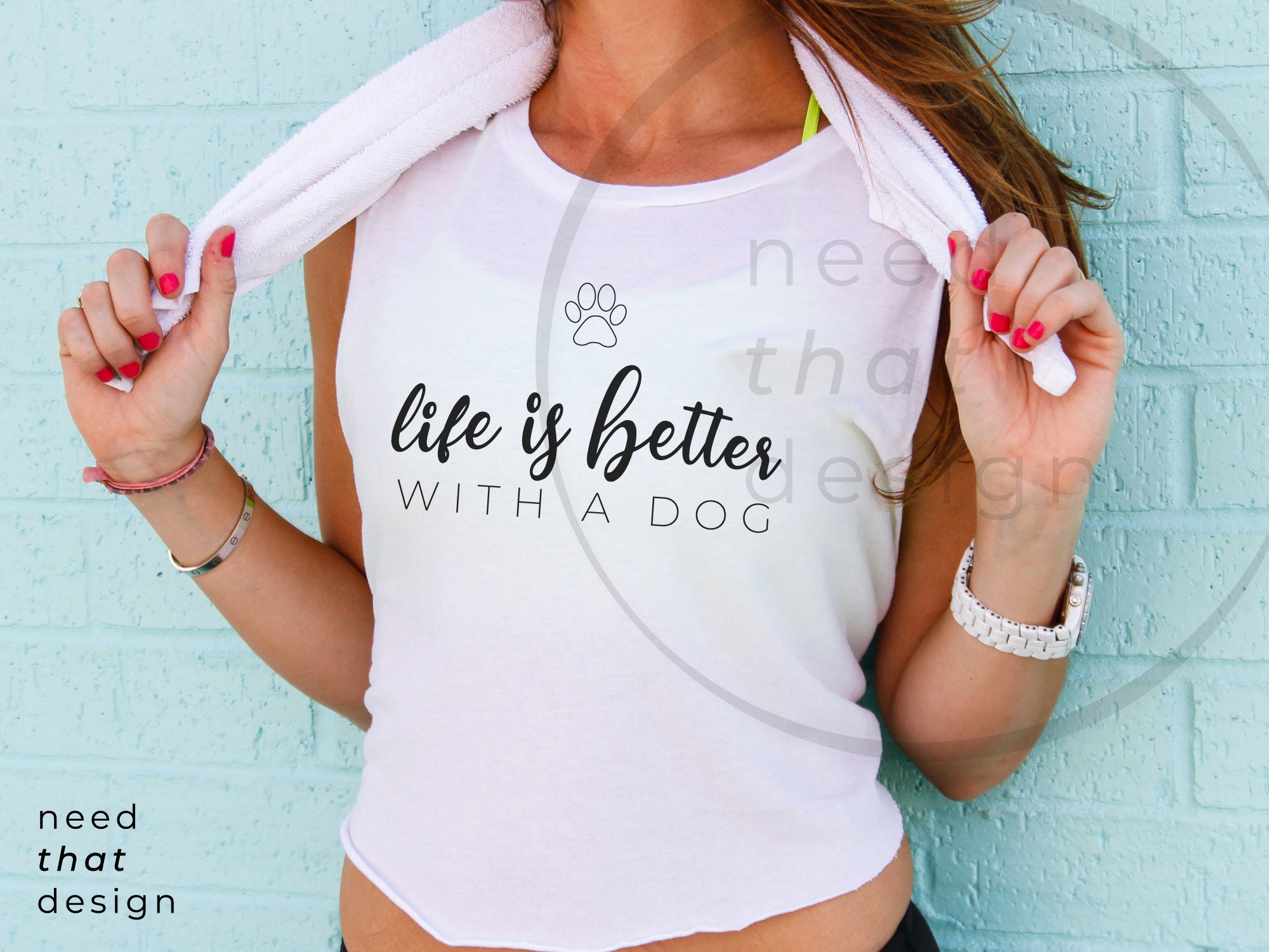 Life is Better With a Dog Digital Vector Download - Etsy