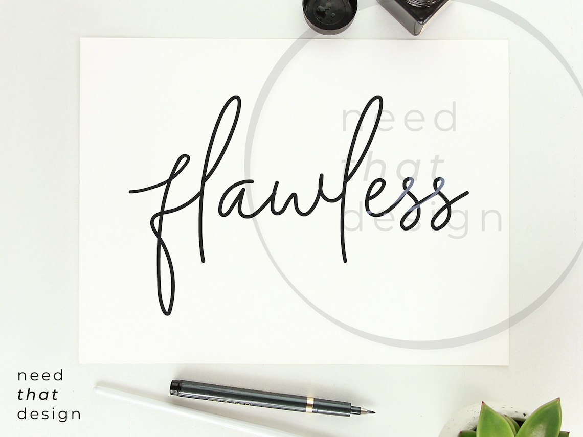 Flawless Digital Vector Download - Etsy