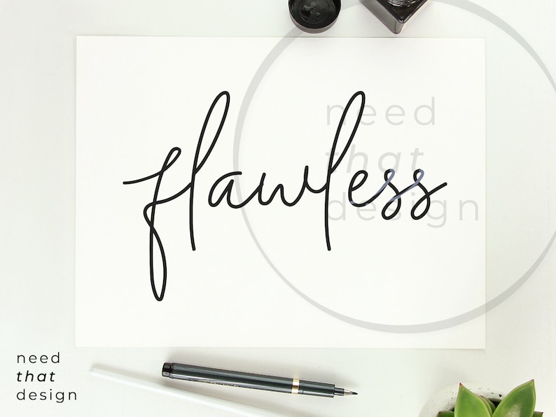 Flawless Digital Vector Download - Etsy