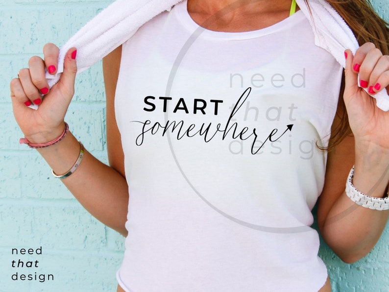 Start Somewhere Digital Vector Download - Etsy