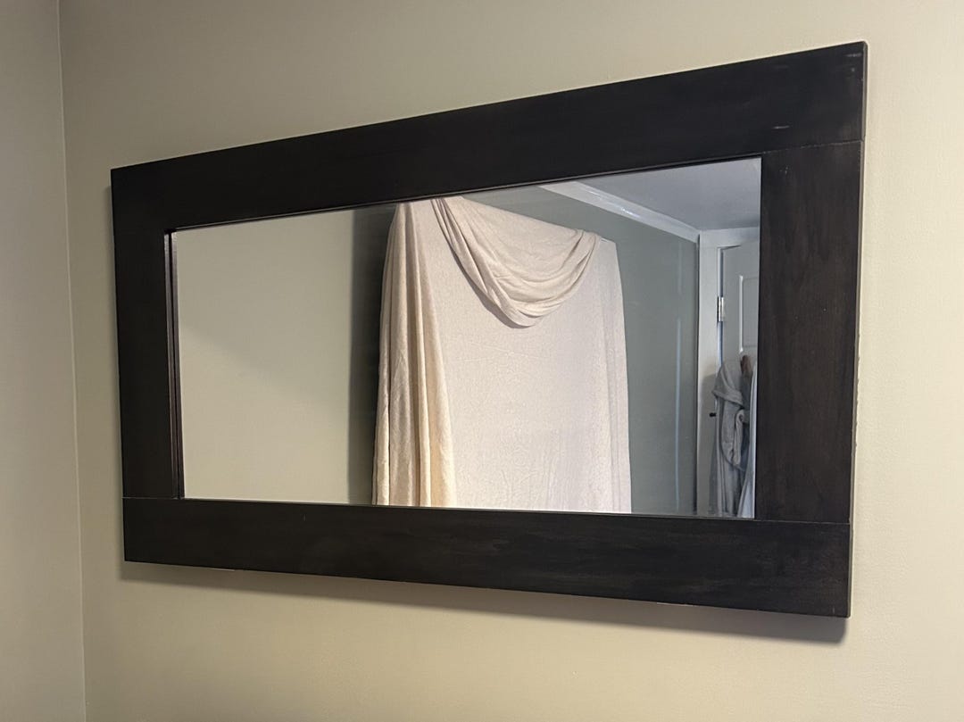 Semi Trans Black Mirror Secret Shelfie Multifunctional Wall Mirror ...