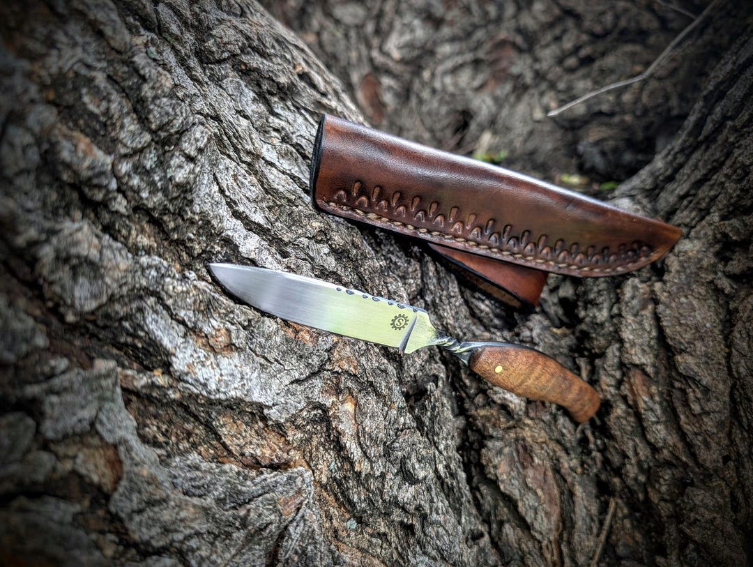 Twisted Fixed Blade Belt Knife for Smaller Hands - Etsy