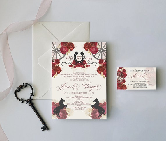 Red Charro Quinceanera Dance Pass Charro Quinceanera Red and - Etsy