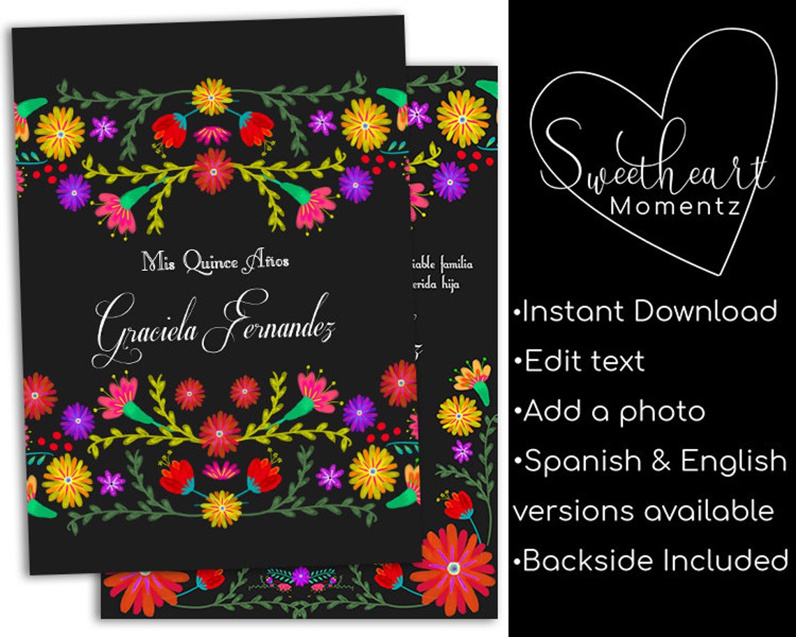 Mexican Quinceanera Invitation Quinceanera Invitation - Etsy