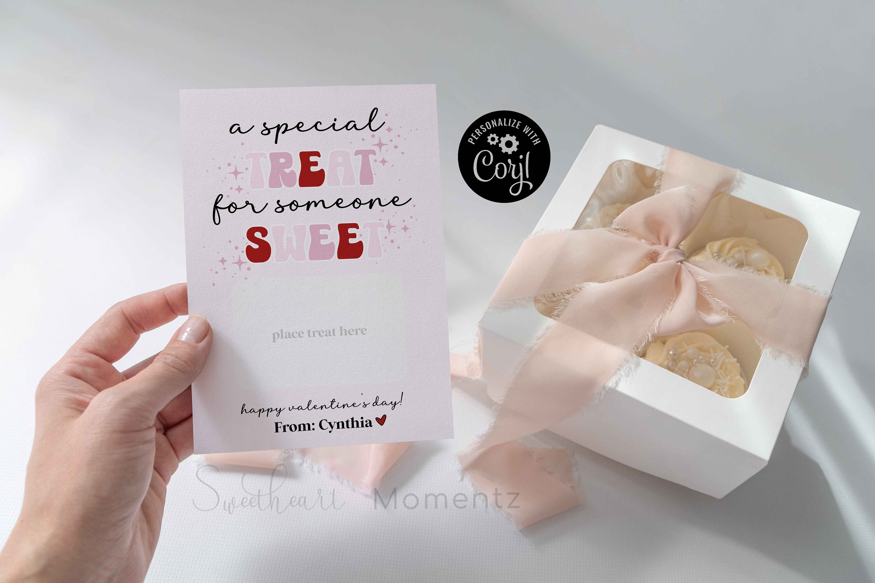 Printable Sweet Treat Valentine Gift Card Holder Valentine's Day ...