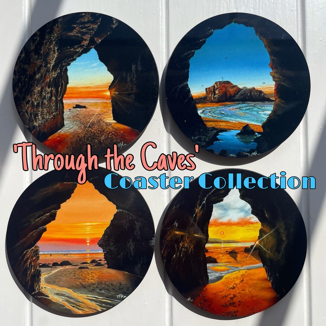 Through the Caves Coasters-set of 6 - Etsy UK