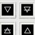 Four Elements Alchemy Symbols (with Details) Print Set, Fire, Water ...