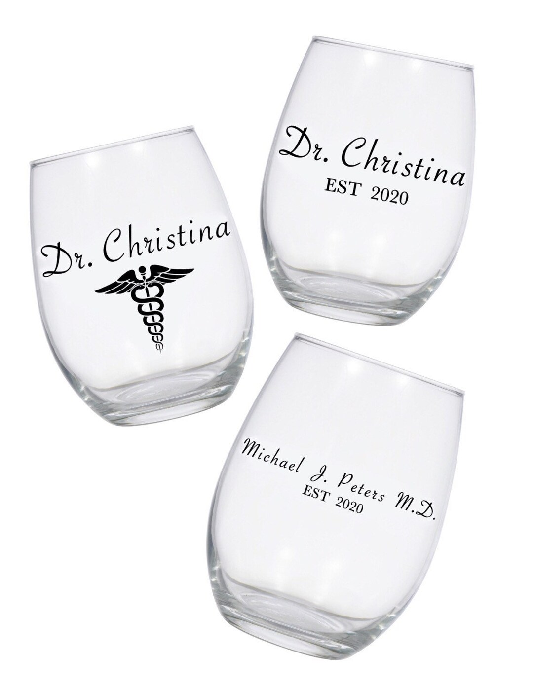 Custom Doctor Wine Glass, Custom Wine Glass, Personalized Wine Glasses ...