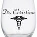 Custom Doctor Wine Glass, Custom Wine Glass, Personalized Wine Glasses ...