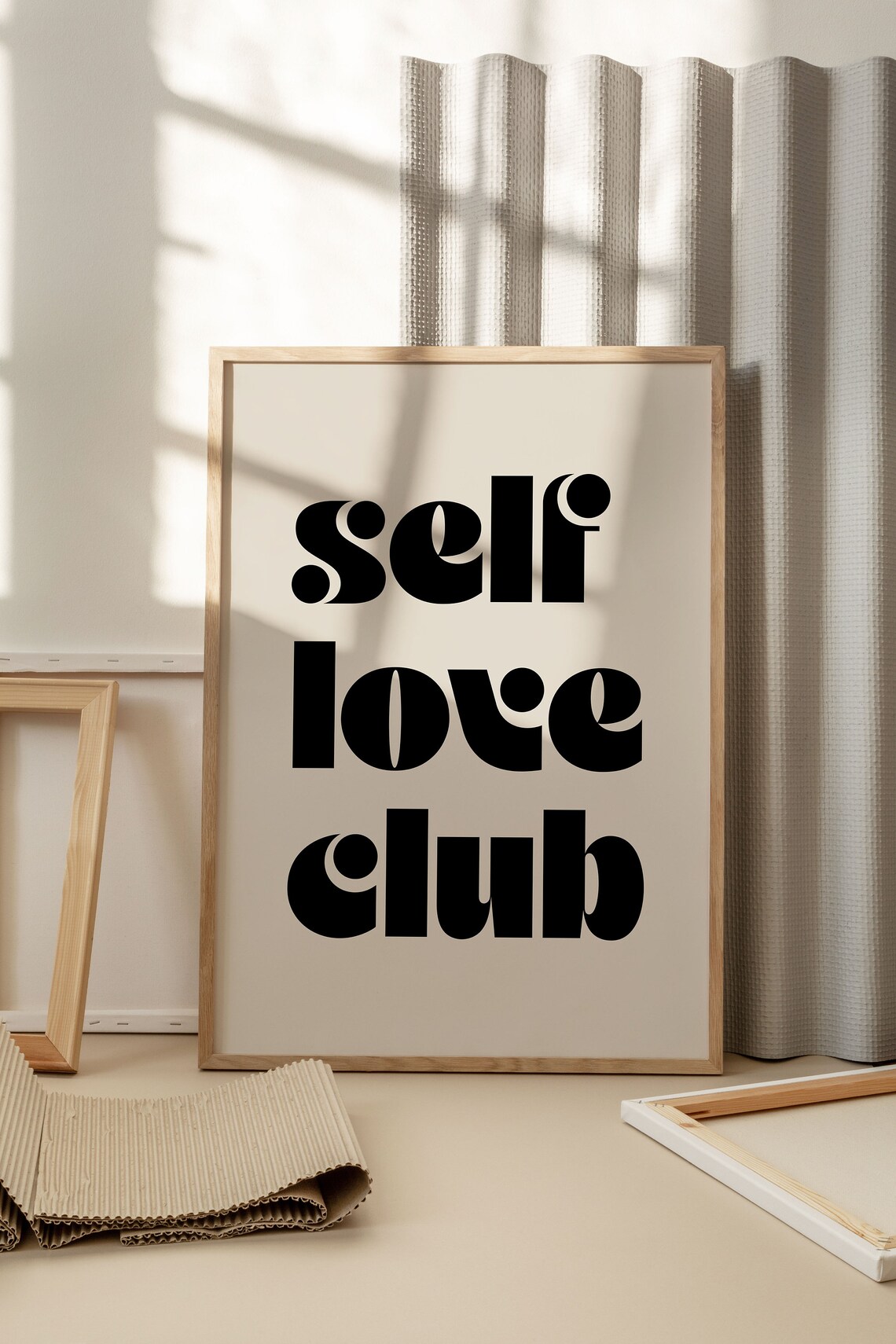 Self Love Club Mid-century Typography Print Inspiring Typography ...