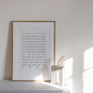 Our Father Prayer || Printable || Our Father Who Art in Heaven ...