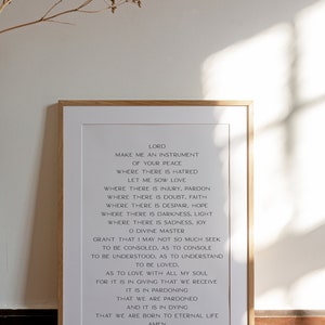 Lord Make Me an Instrument of Your Peace || St Francis of Assisi Prayer ...