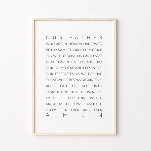Our Father Who Art - Etsy