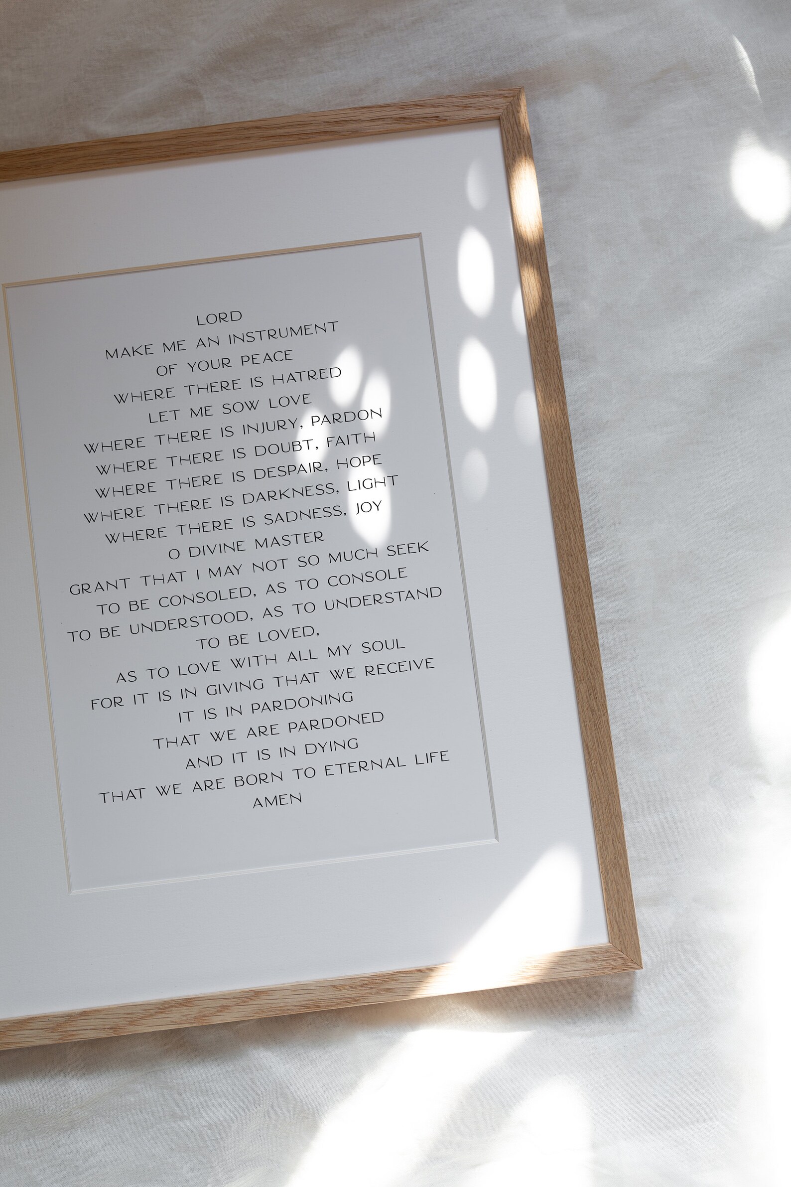 Lord Make Me an Instrument of Your Peace || St Francis of Assisi Prayer ...