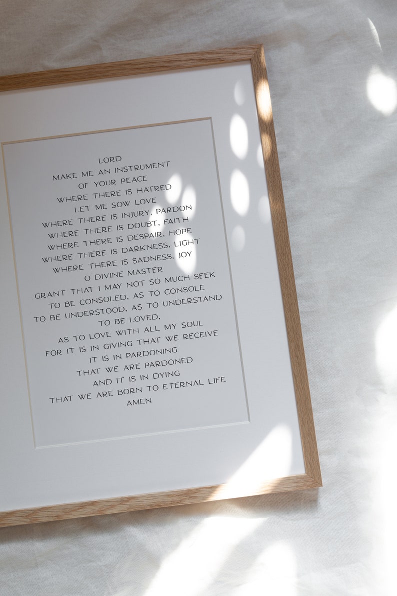 Lord Make Me an Instrument of Your Peace || St Francis of Assisi Prayer ...