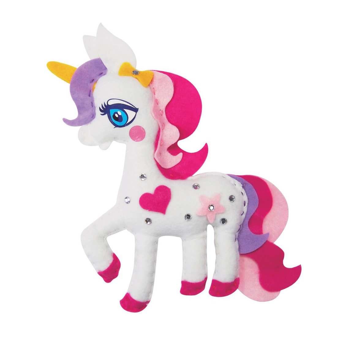 DIY Felt Kit Unicorn. All Materials Are Included. Suitable for Kids and ...