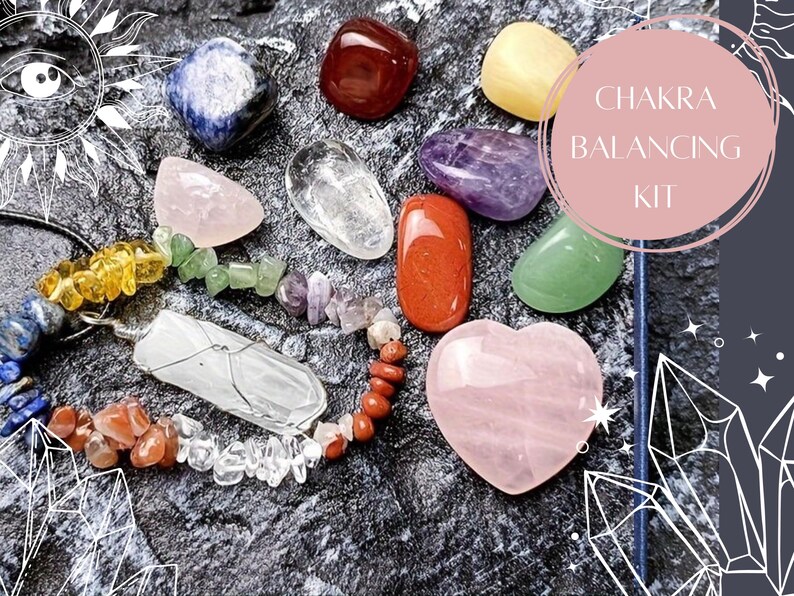 Chakra Healing Crystal Kit – Complete Set for Energy Balancing ...