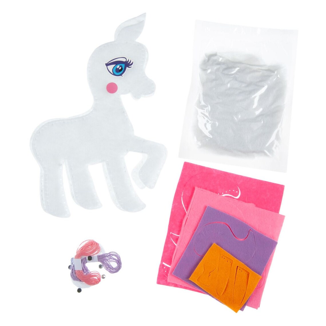 DIY Felt Kit Unicorn. All Materials Are Included. Suitable for Kids and ...