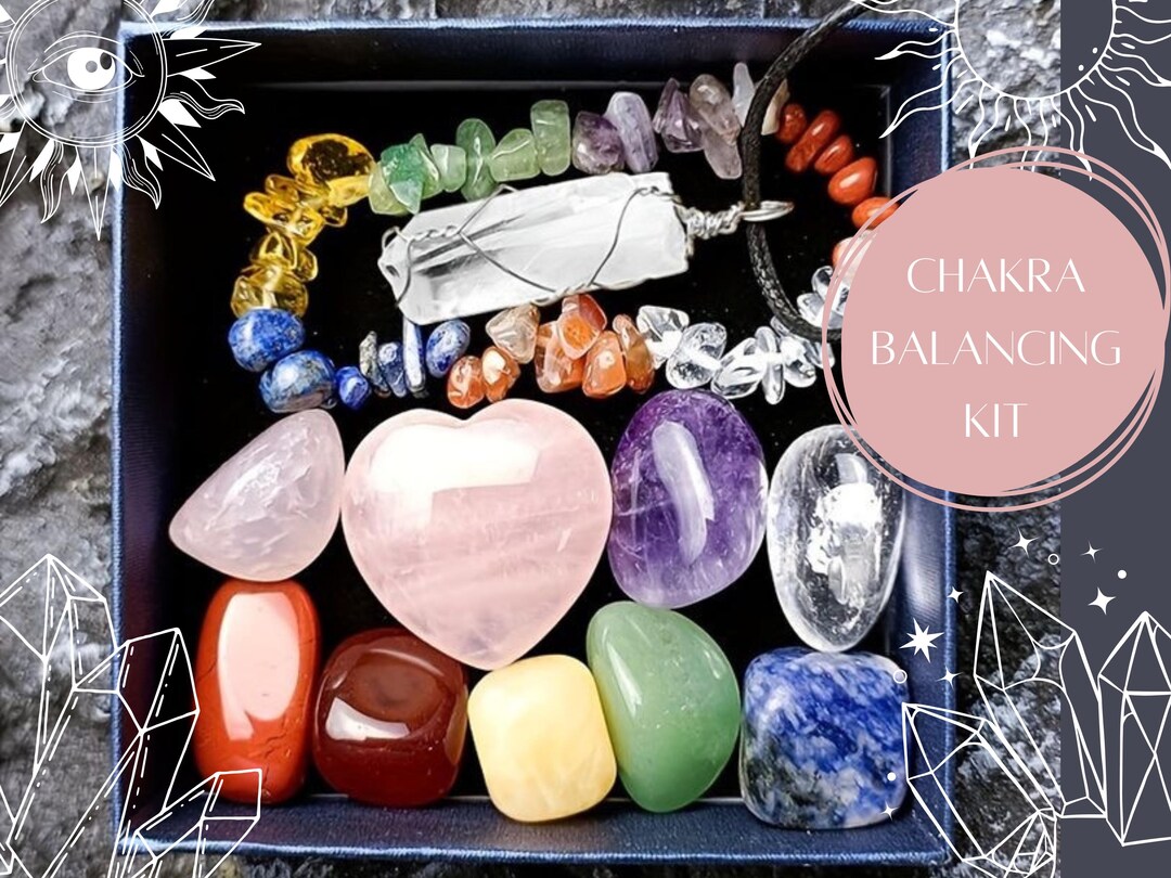 Chakra Healing Crystal Kit – Complete Set for Energy Balancing ...