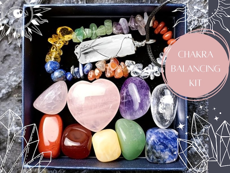 Chakra Healing Crystal Kit – Complete Set for Energy Balancing ...