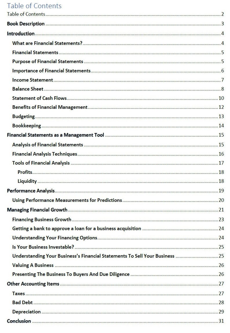 Financial Statements for Small Business: How to Use Them to Drive Your ...