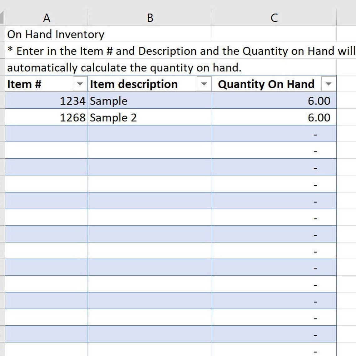 Inventory Tracking System - Etsy