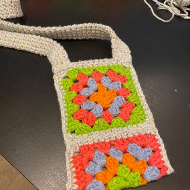 Boho Granny Square Phone Pouch: PATTERN ONLY - Etsy