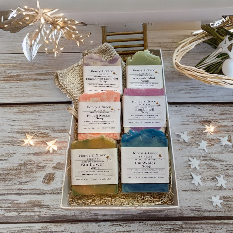 Artisan Handmade Soap Gift Box Holiday Personalized Gift Soap Gift Set ...