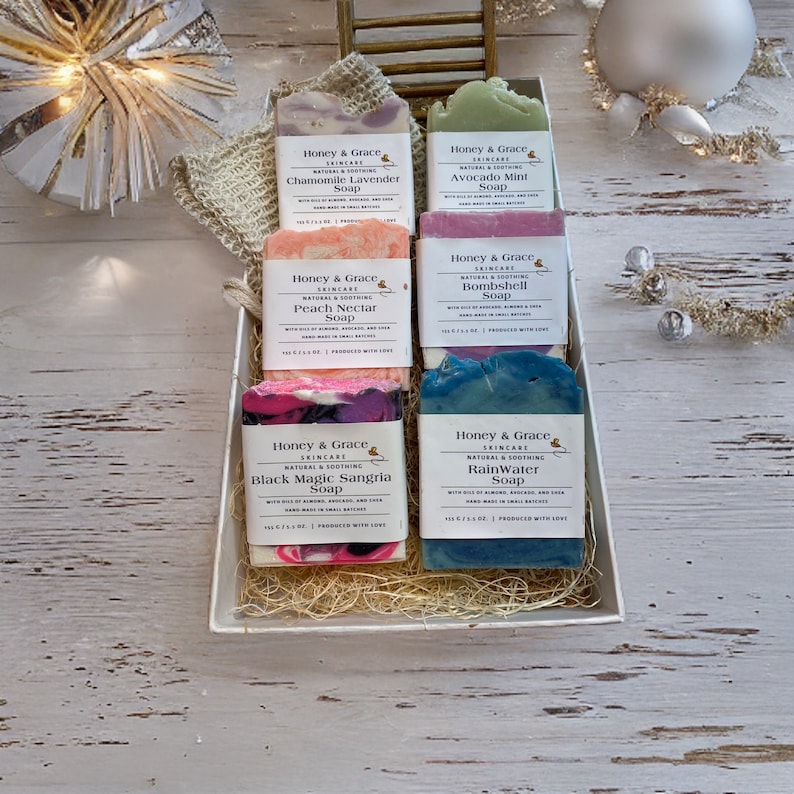 Artisan Handmade Soap Gift Box Holiday Personalized Gift Soap Gift Set ...