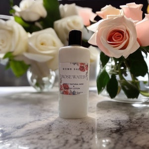 Natural Rose Water Hand and Body Lotion With Shea Butter, Cocoa Butter ...