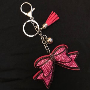 CHEER Bow Bling Keychains - Perfect Team Gifts! Blingchain Key Chain ...