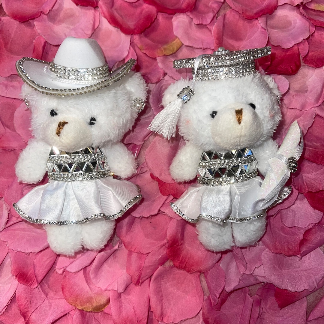 Adorable 6" Homecoming Graduation or Drill Team Bling Bear for Mum - Etsy