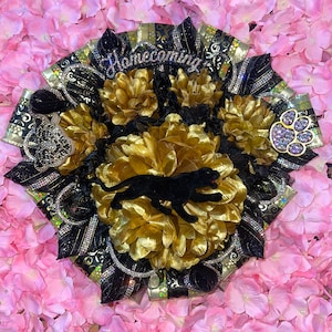 Paw Print Homecoming Mum Backer for DIY Football Mum Panther - Etsy