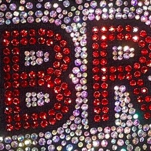 Beautiful Scatter AB Rhinestone Bold Cheer Practice Sports Bra - Etsy