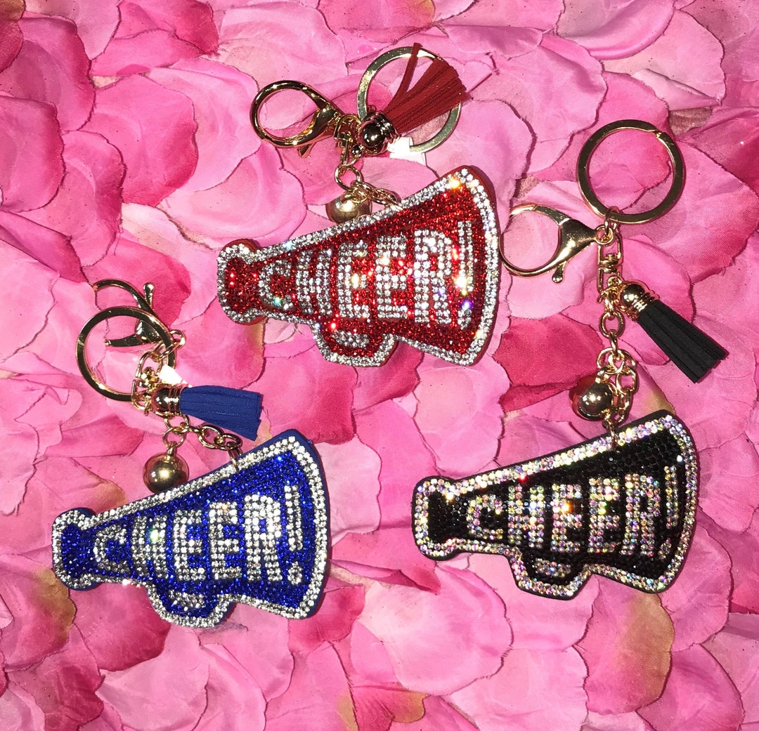 Megaphone CHEER Bling Keychains Makes Perfect Team Gifts! Blingchain ...