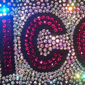 Beautiful Scatter AB Rhinestone Bold Cheer Practice Sports Bra - Etsy