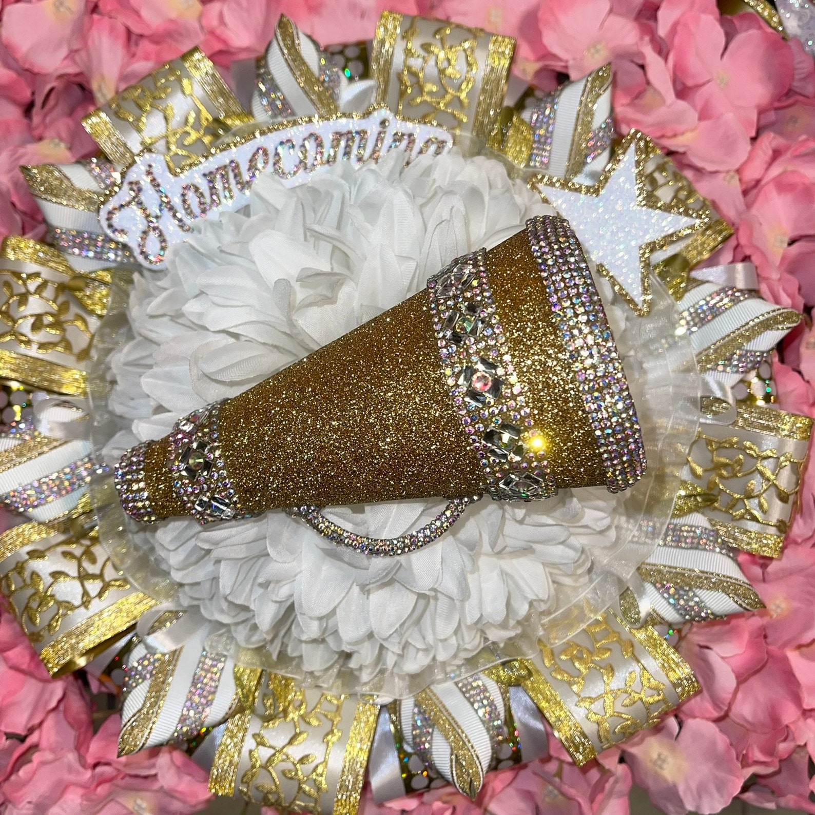 Large Bling Megaphone for Homecoming Mum in Glitter Colors - Etsy